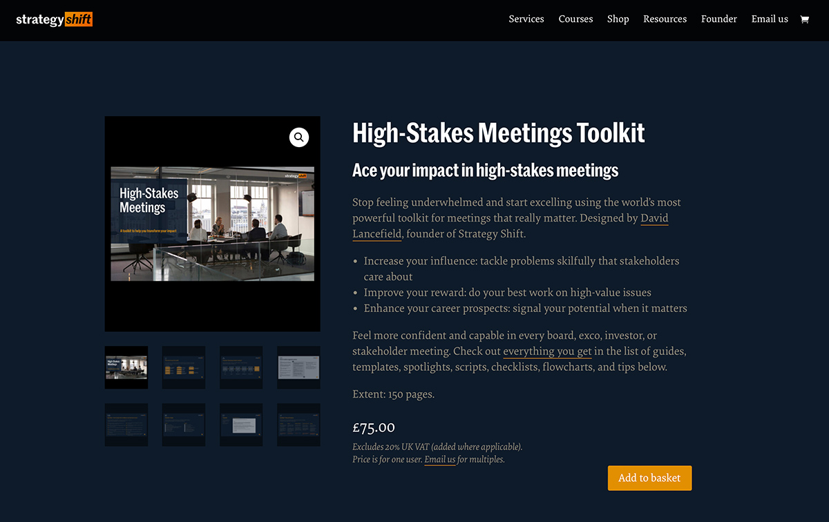 The Strategy Shift shop